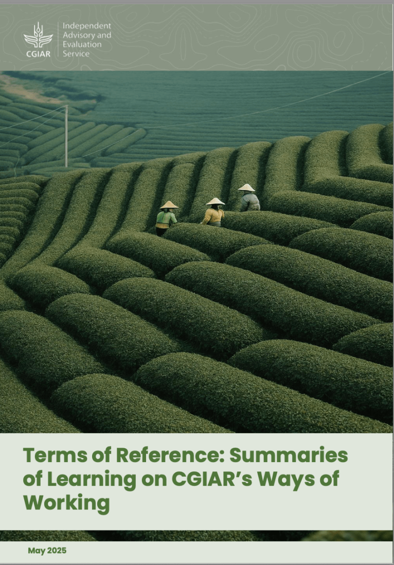 Terms of Reference: Summaries of Learning on CGIAR’s Ways of Working | IAES | CGIAR Independent ...